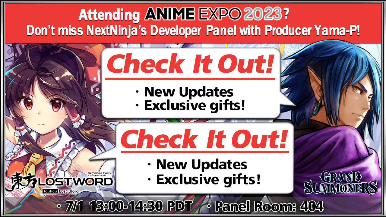 Grand Summoners and Touhou LostWord are coming to Anime Expo 2023 ...