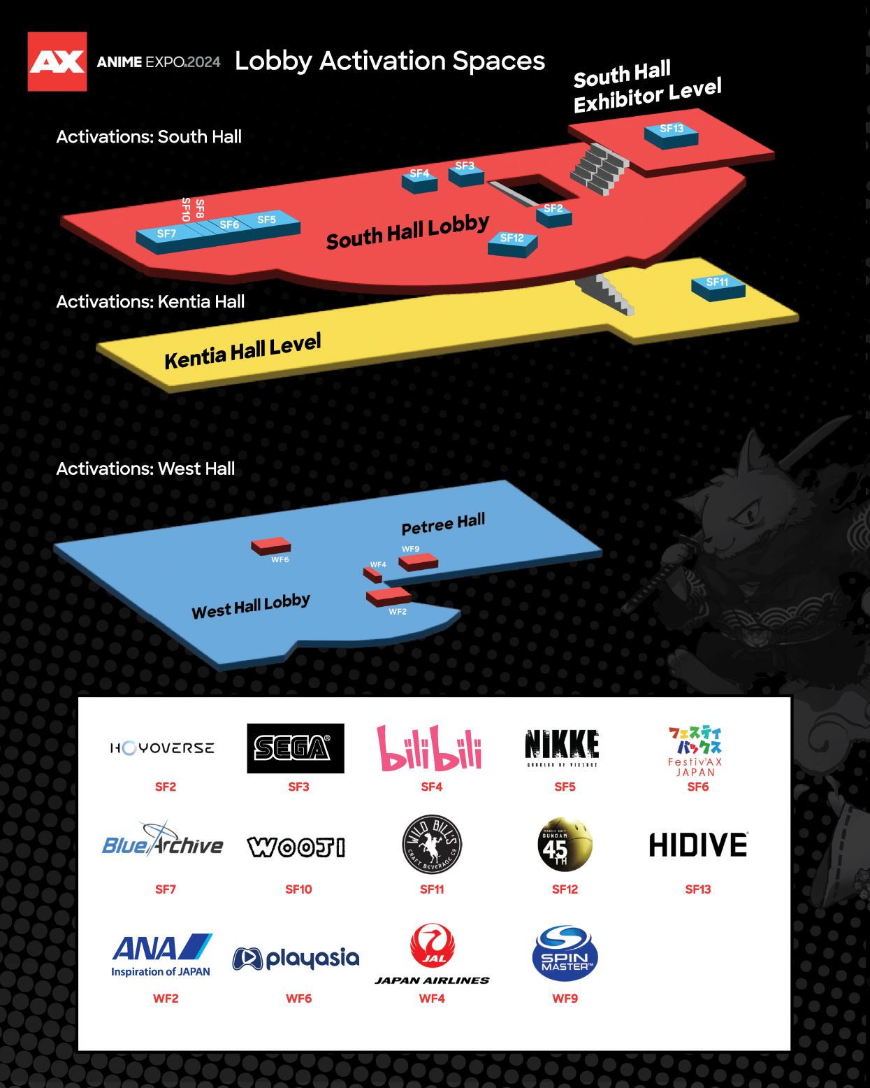 Lobby Activation Spaces - Anime Expo