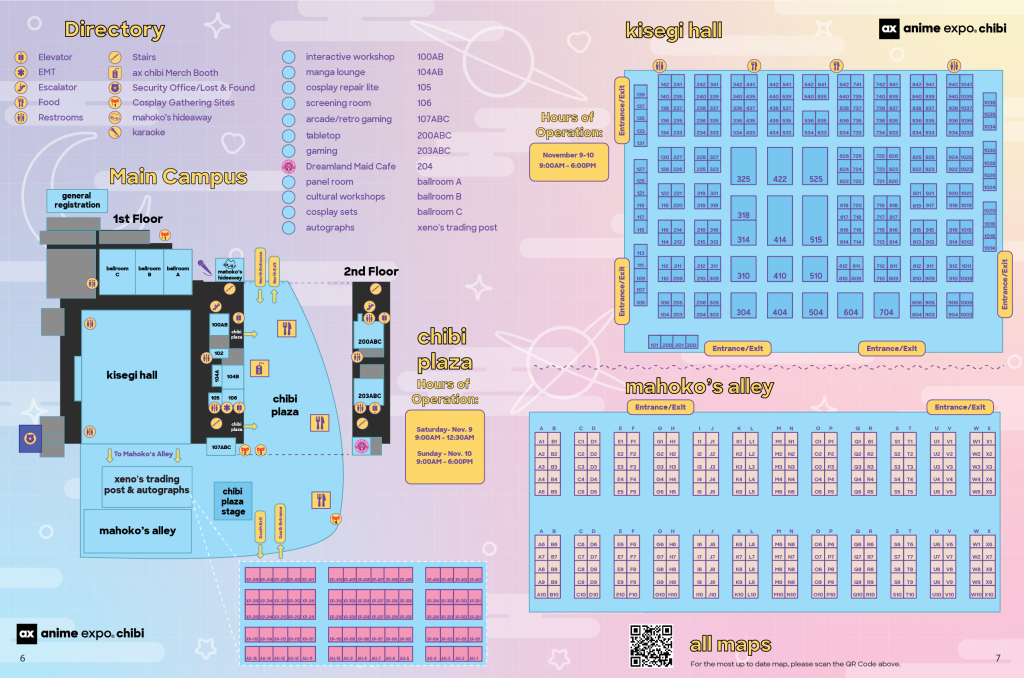 axc 2024 - Map Directory - V6-01 - Anime Expo