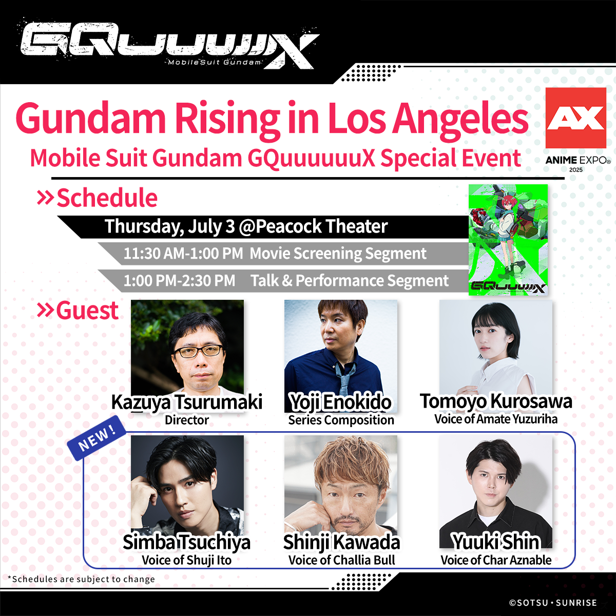 Gundam Rising in Los Angeles - Mobile Suit Gundam GQuuuuuuX Special ...